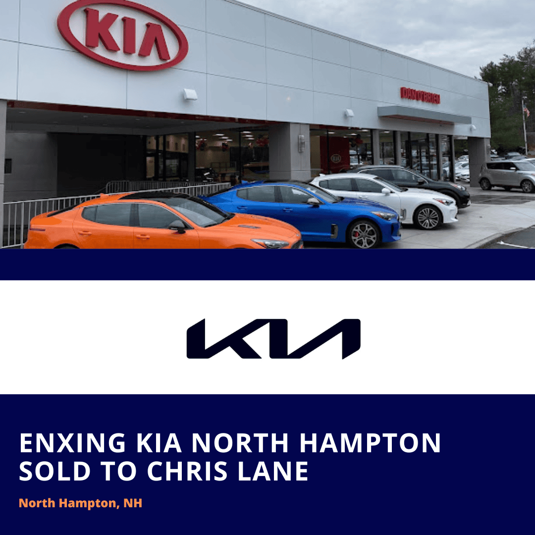 Enxing Kia in North Hampton, NH Sold to Chris Lane of McFarland Group ...